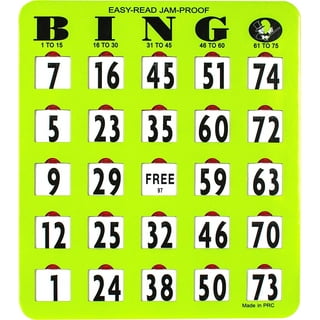 Large Bingo Cards For Seniors Buy 200 Large Printed Bingo Cards For