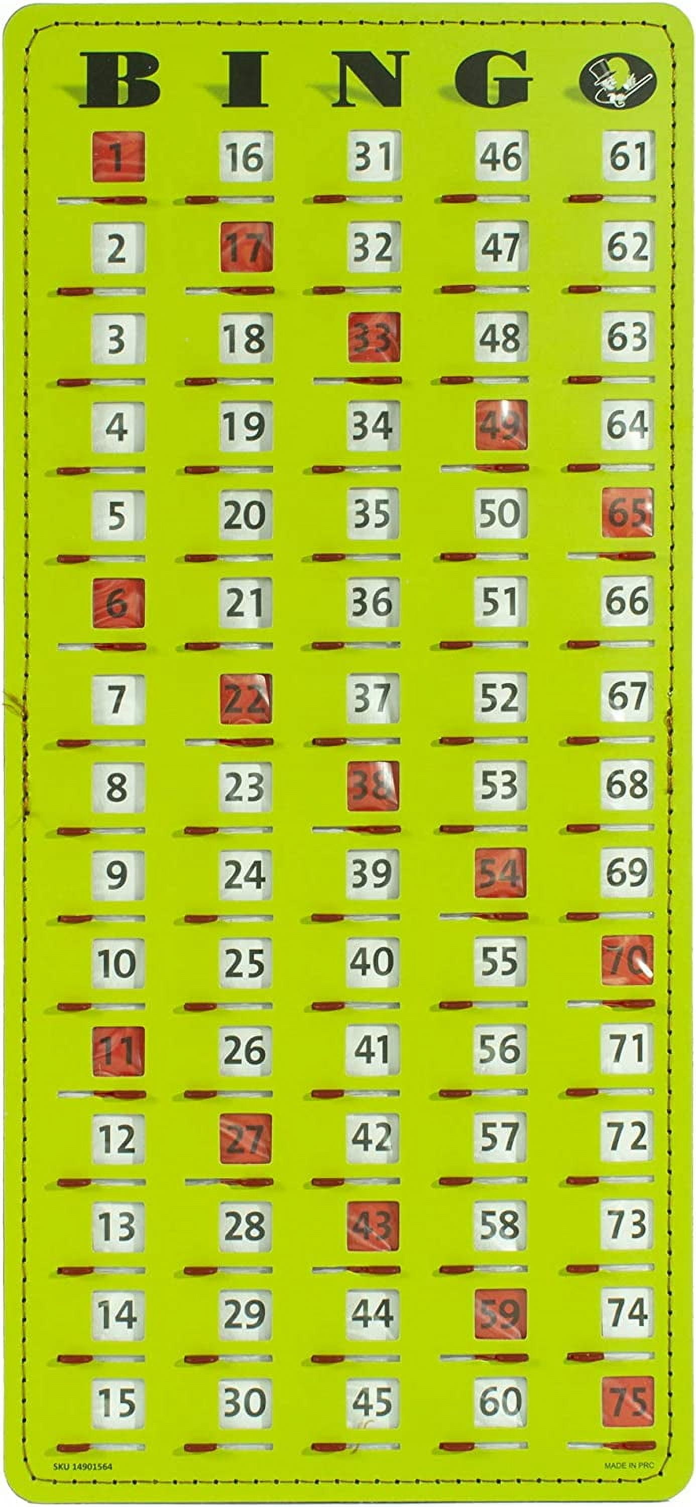 MR CHIPS Jam-Proof Master Board Bingo Cards Slide Shutter - Deluxe ...