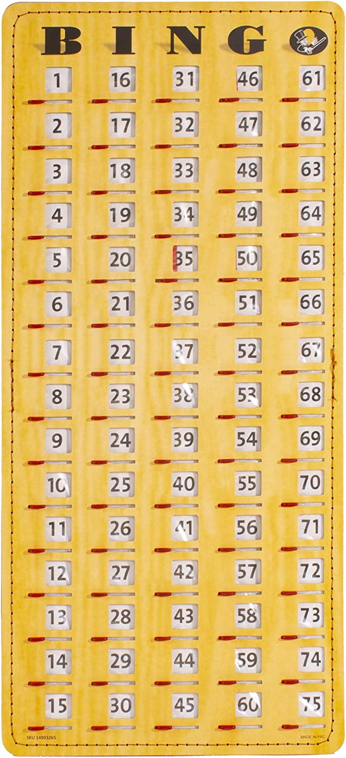 MR CHIPS Jam-Proof Master Board Bingo Cards Slide Shutter - Deluxe ...