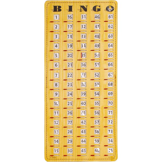 MR CHIPS Jam-Proof Master Board Bingo Cards Slide Shutter - Deluxe ...