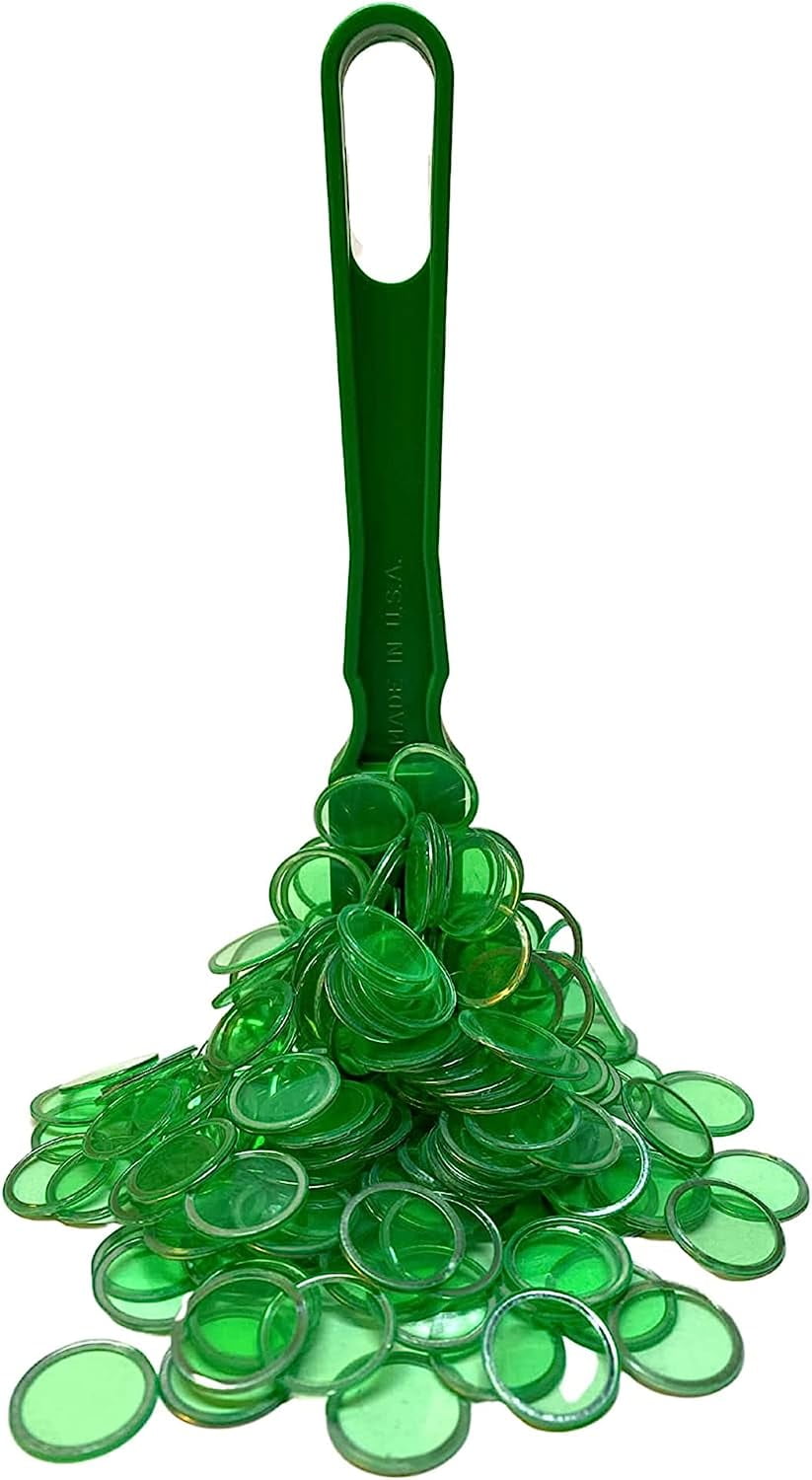 MR CHIPS Magnetic Bingo Wand Combo with 200 Upgraded Bingo Chips, Green ...