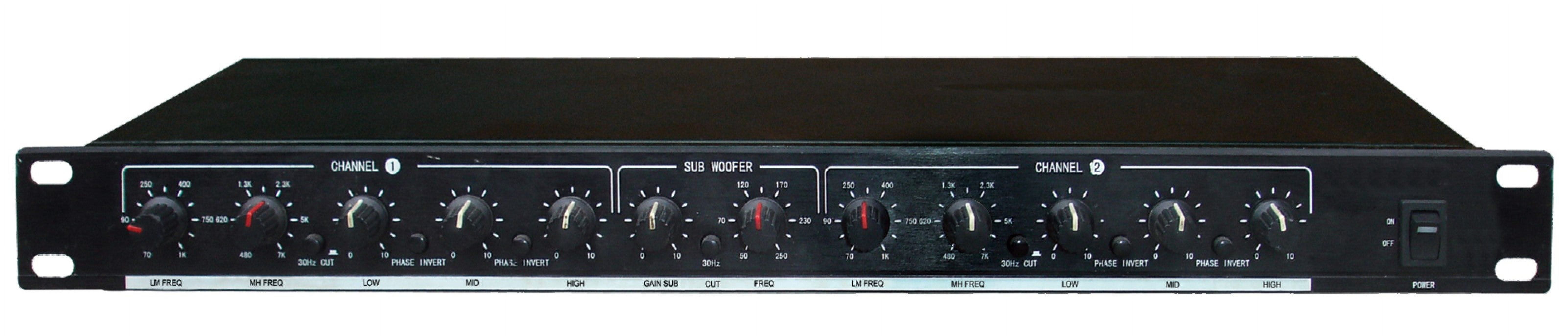 MR DJ DXO300 Stereo 2/3 Way Plus Subwoofer Crossover PA DJ Sound System ...