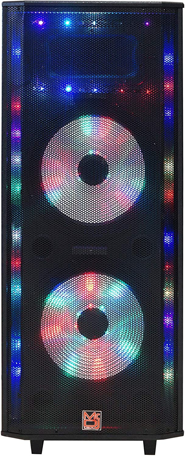 MR DJ MASTER 5200 Double 15" Bluetooth Speaker Professional Dual 15” 3 ...