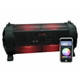 MR.DJ MEGA-TUBE PORTABLE BLUETOOTH BOOMBOX w/RECHARGABLE BATTERY AND ...