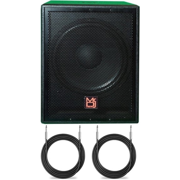 MR DJ PRO5000BT 15" 5000W Pro Active Subwoofer with 2 Speaker Output ...