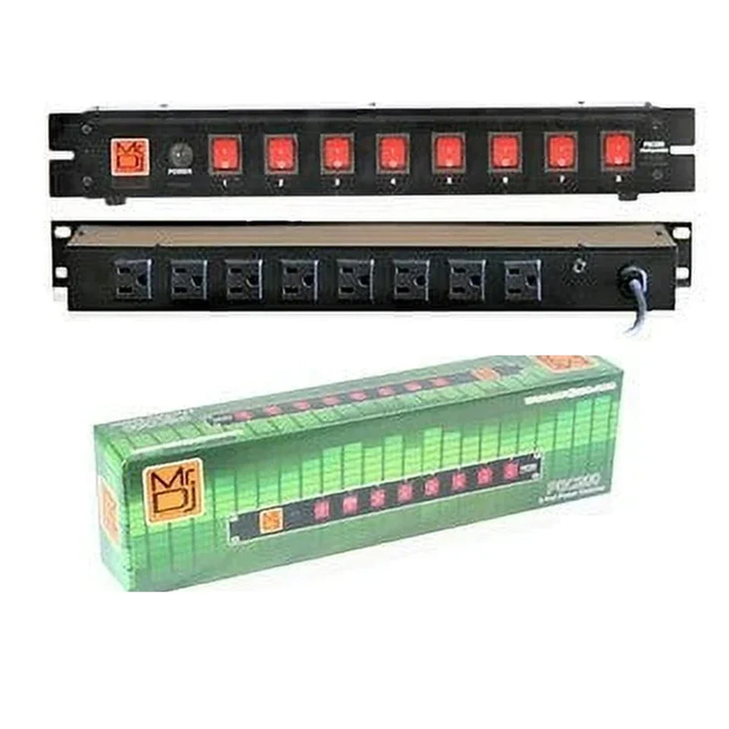 MR DJ PSC250 Power Switcher Surge Protectors Rack Mountable 8 Port ...