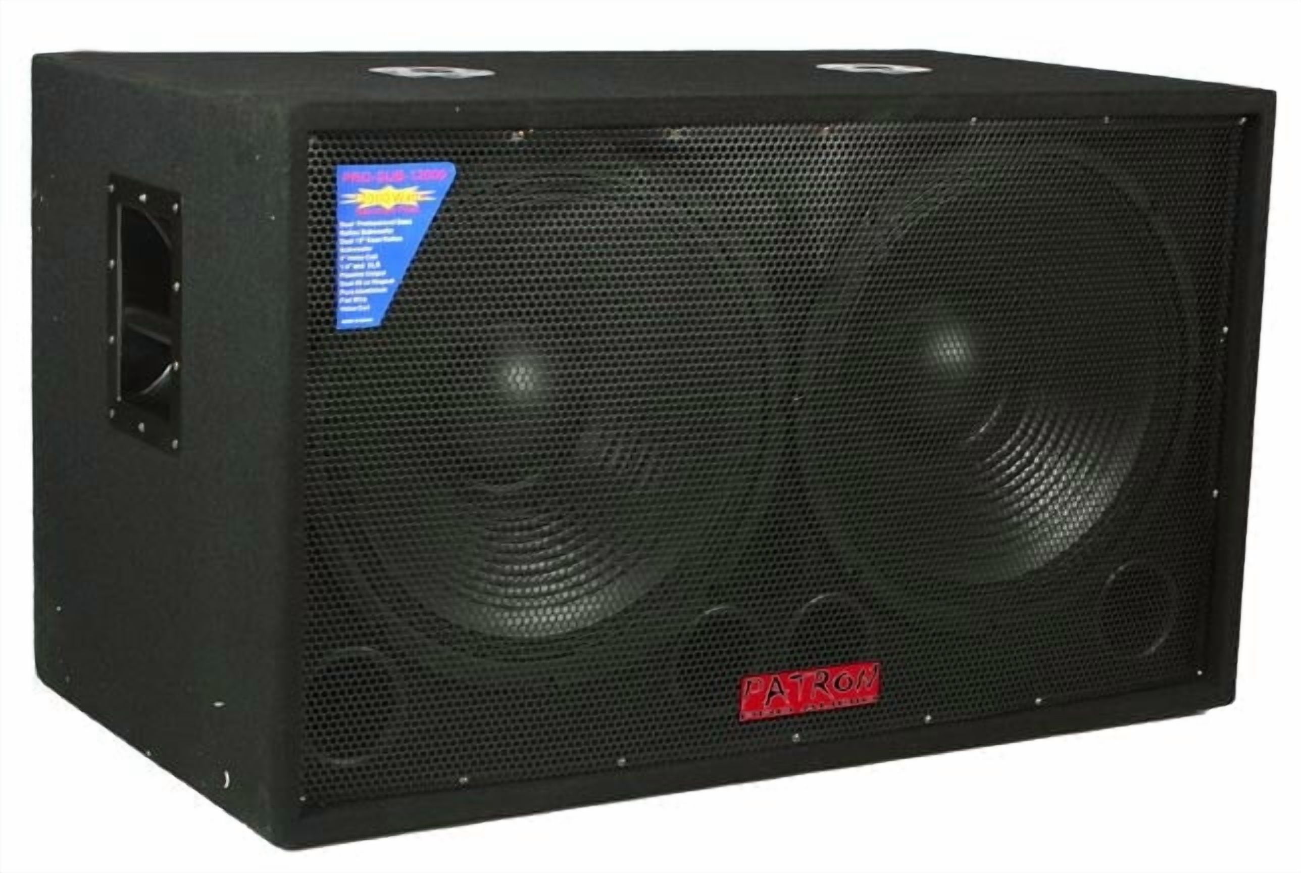 MR DJ Patron PROSUB12000 Dual 18" Passive PRO PA DJ Subwoofer 12000 ...
