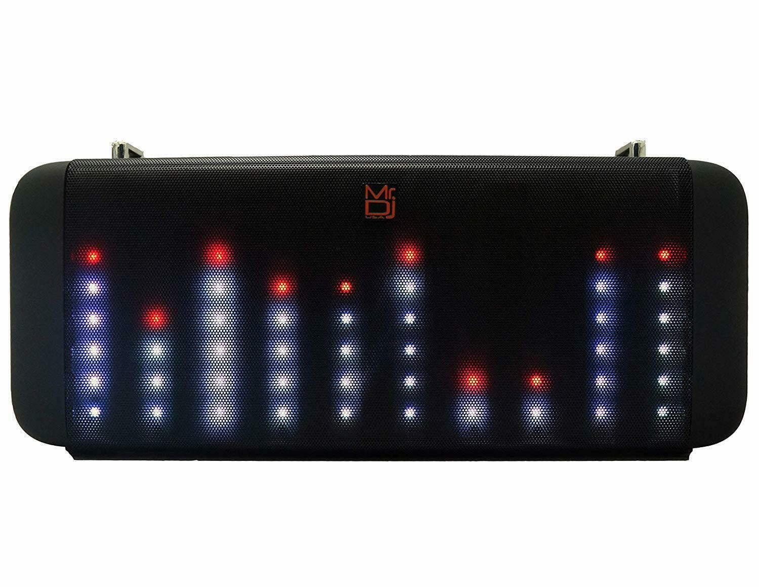 MR.DJ SOUL 4" PORTABLE SPEAKER WITH BLUETOOTH, RECHARGEABLE BATTERY LED ...