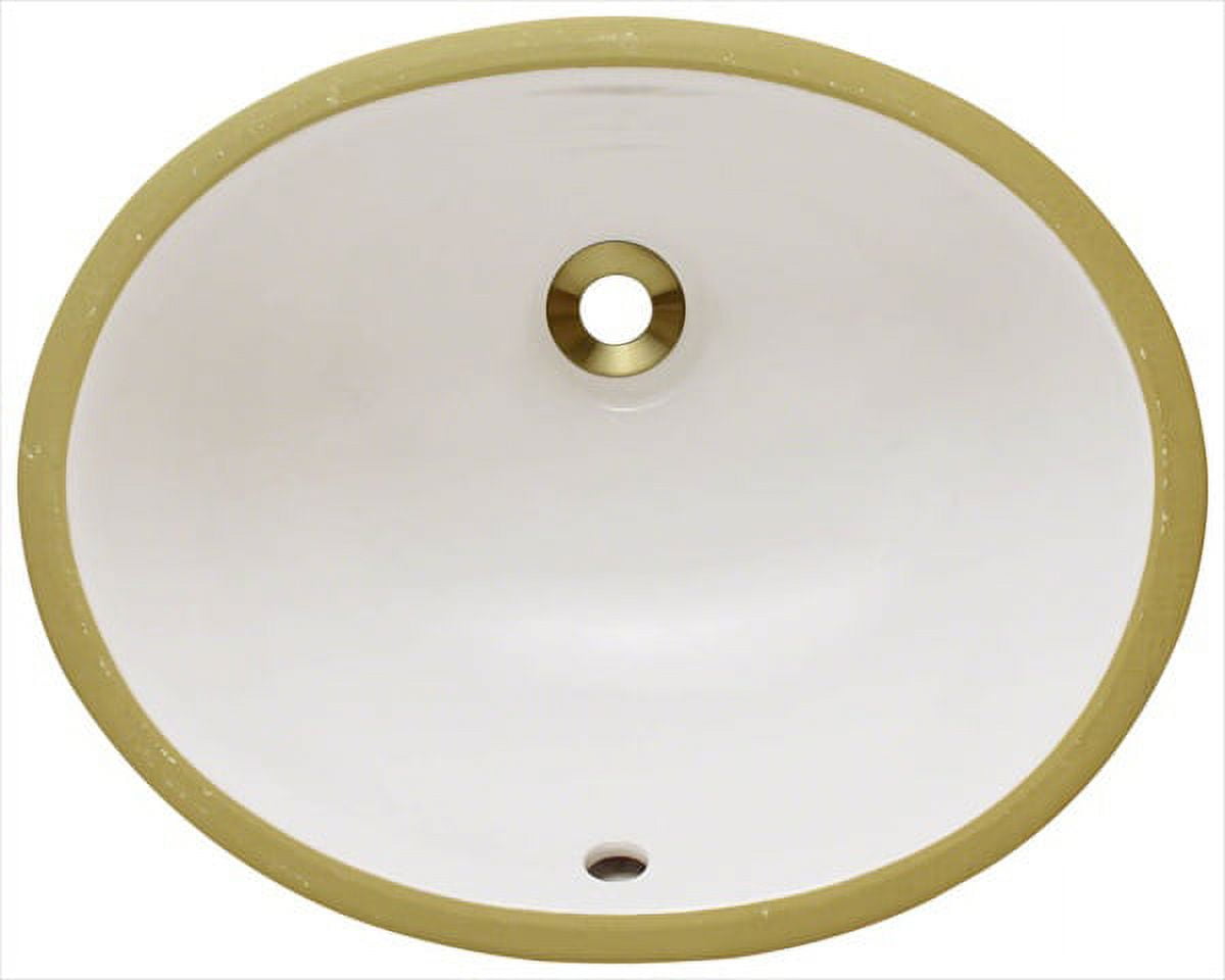 MR Direct UPS Bisque Porcelain Undermount Bathroom Sink - Walmart.com