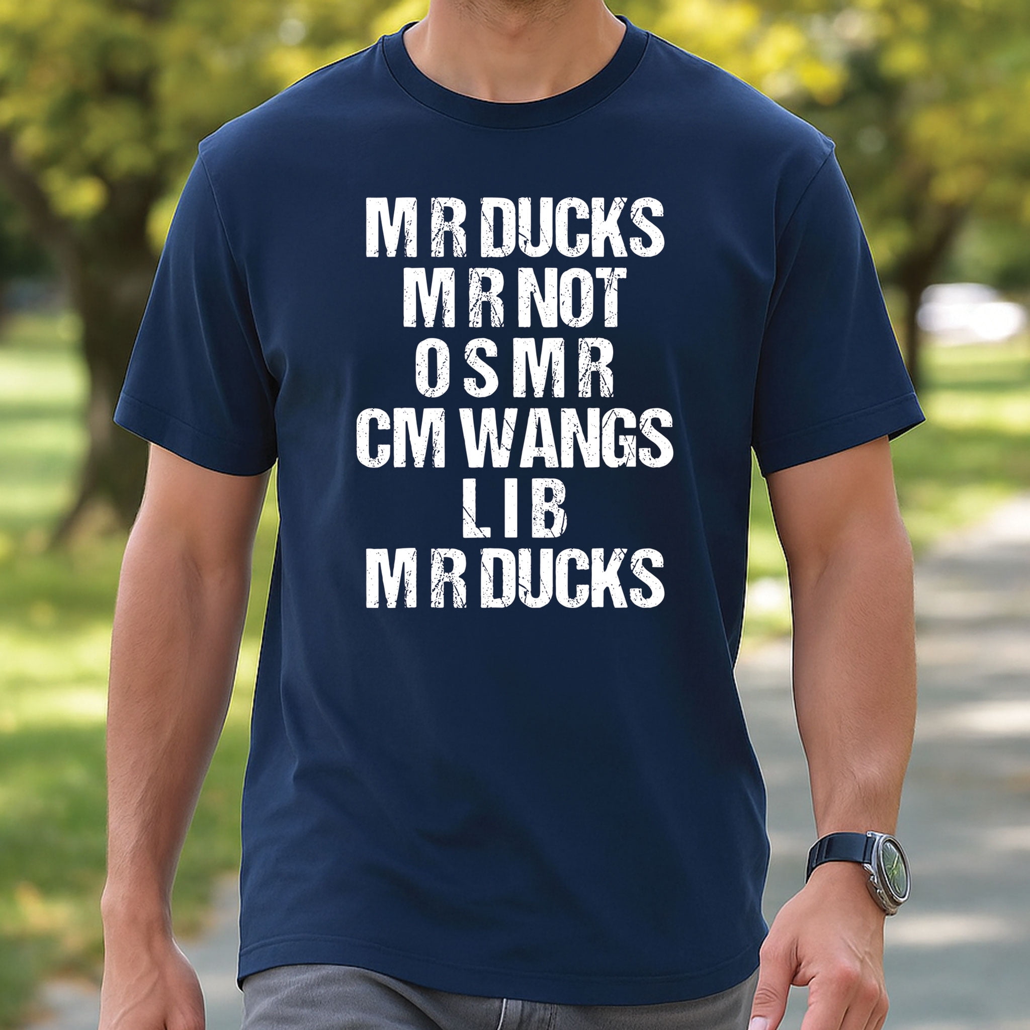 MR Ducks T-Shirt – Funny Phonetic Reading Joke Tee, Humorous Word ...