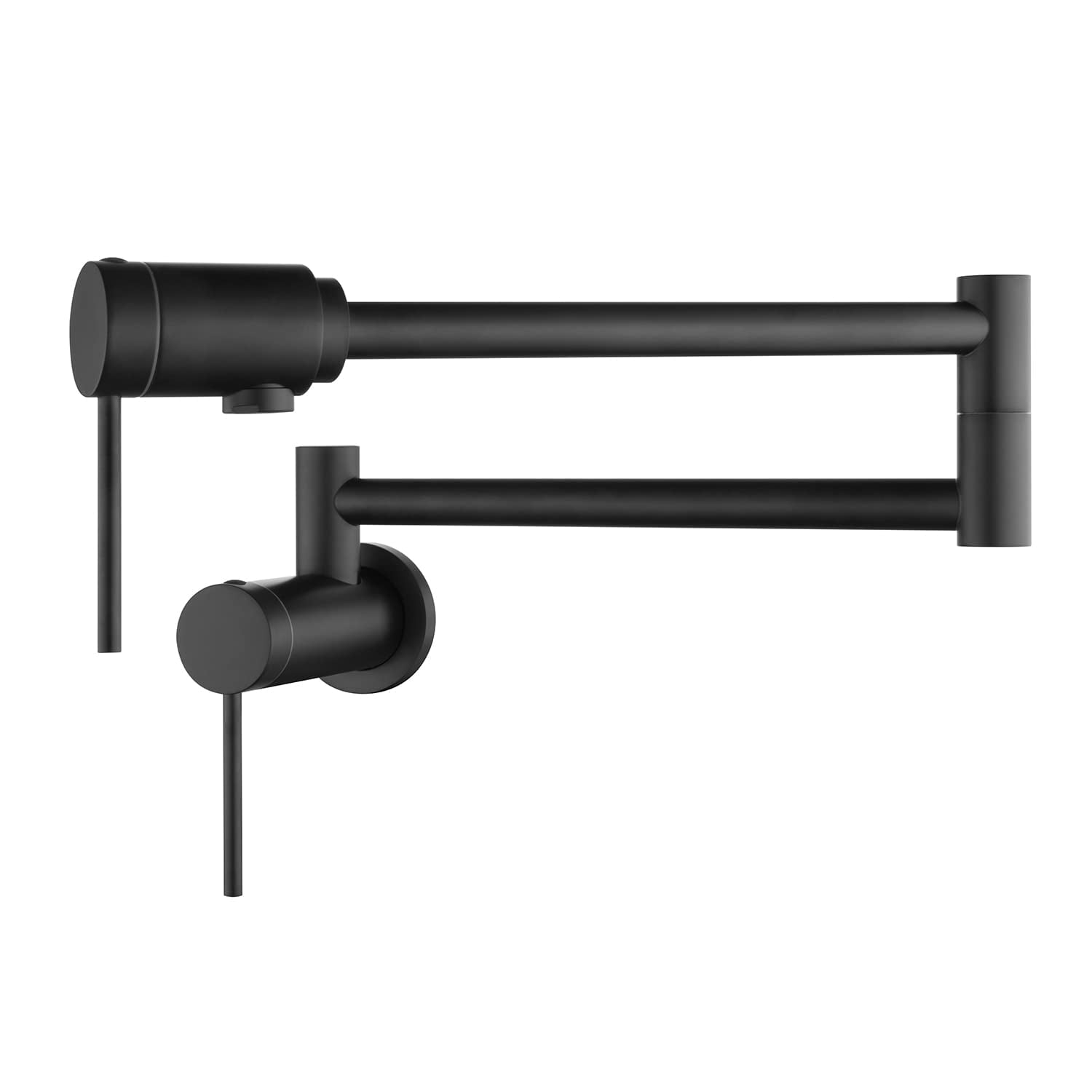 MR. FAUCET Wall Mount Kitchen Pot Filler Faucet 360° Swivel Folding ...
