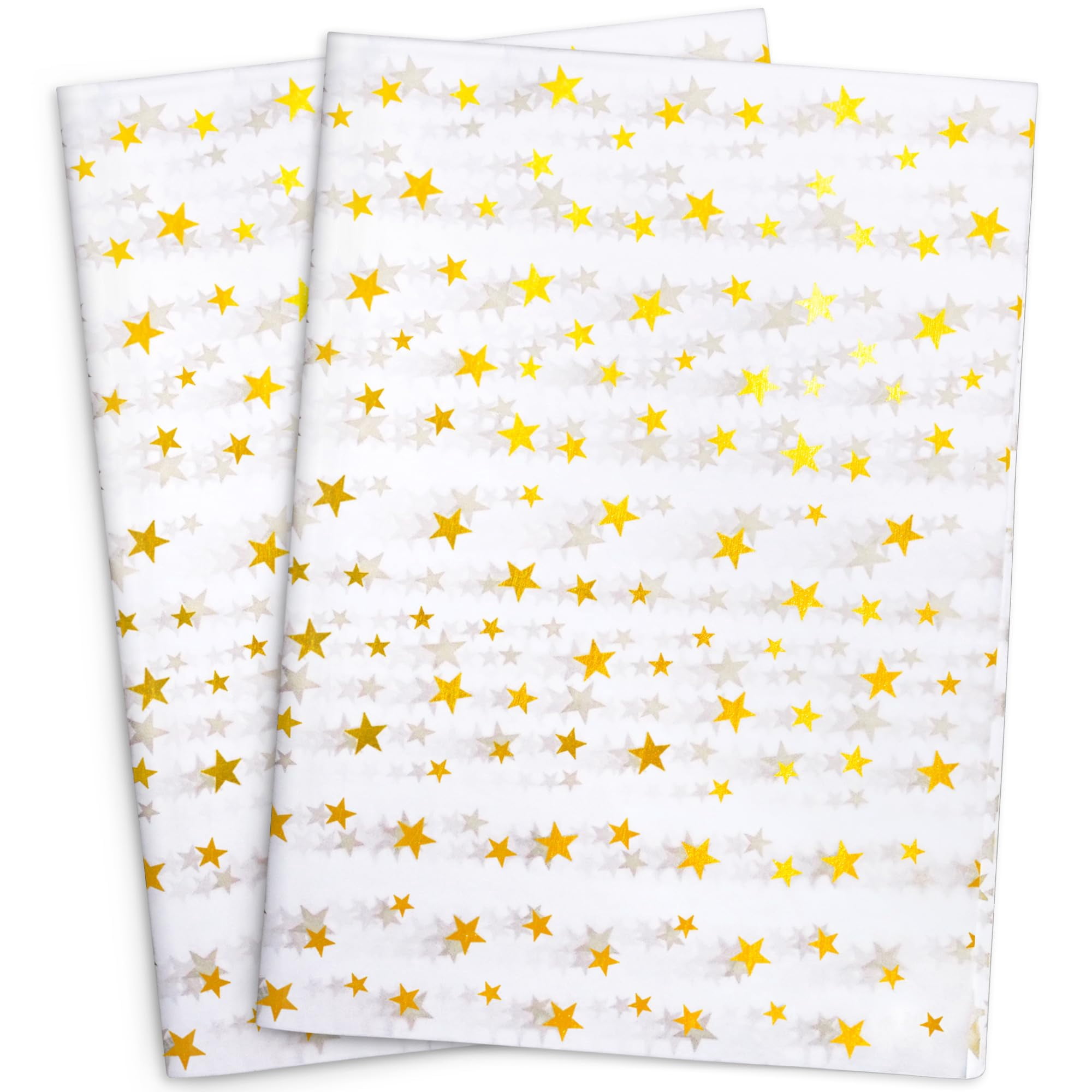 MR FIVE Gold Star Tissue Paper Bulk,20" x 28",Gold Star Tissue Paper ...