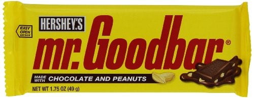 MR. GOODBAR Chocolate, Milk Chocolate Candy Bar with Peanuts, 1.75 ...