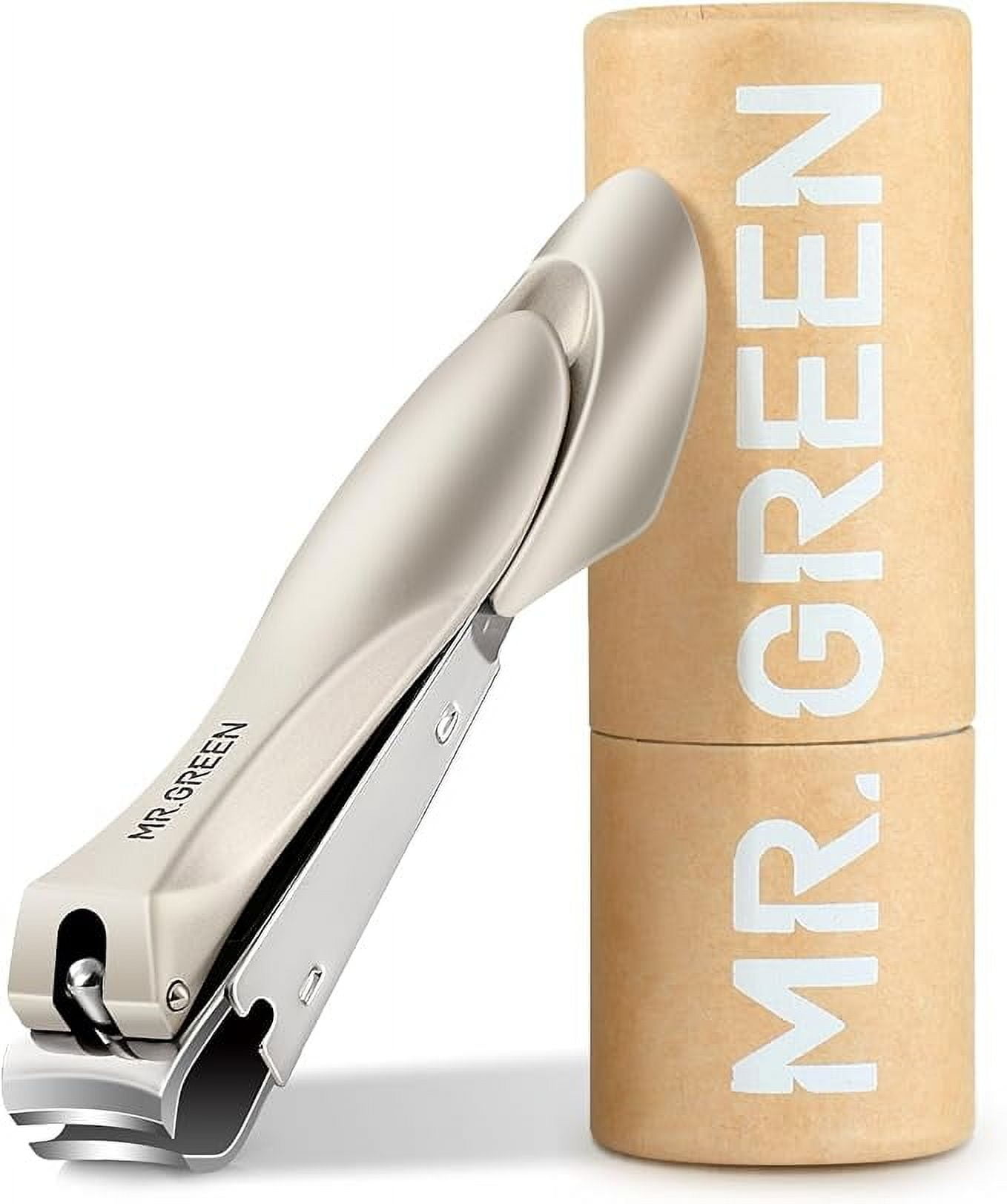MR.GREEN Nail Clippers Stainless Steel Anti Splash Fingernail Cutter ...