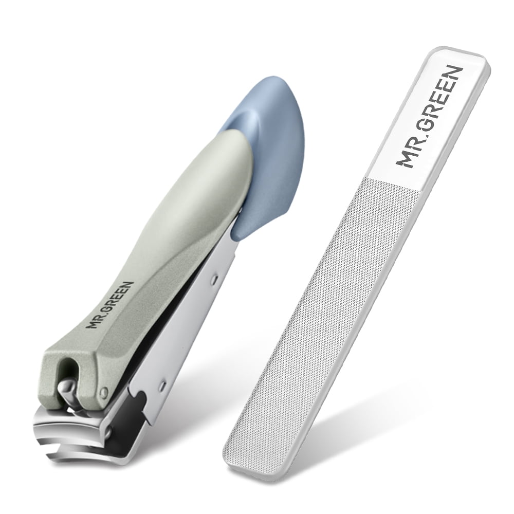 MR.GREEN Nail Clippers Stainless Steel Anti Splash Fingernail Cutter ...