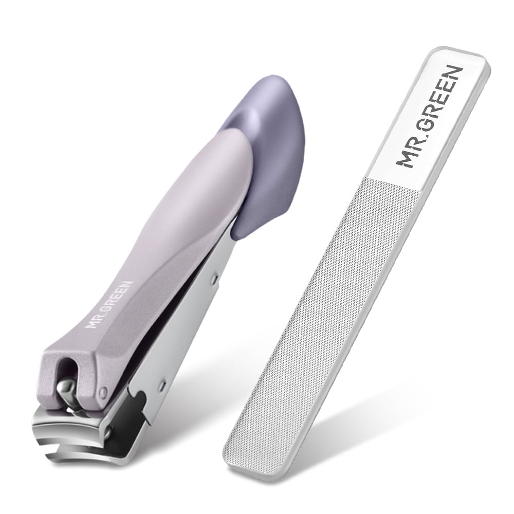MR.GREEN Nail Clippers Stainless Steel Anti Splash Fingernail Cutter ...