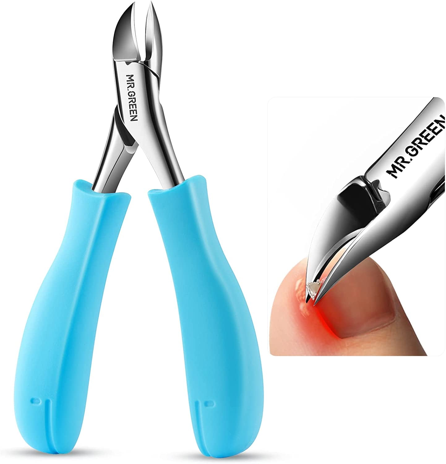 MR.GREEN Nail Clippers Toenail Cutters Anti-Splash Professional Ingrown ...