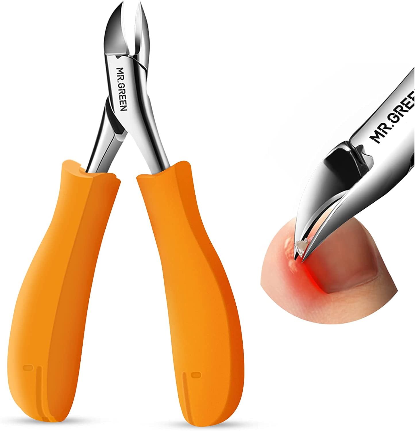 MR.GREEN Nail Clippers Toenail Cutters Anti-Splash Professional Ingrown ...