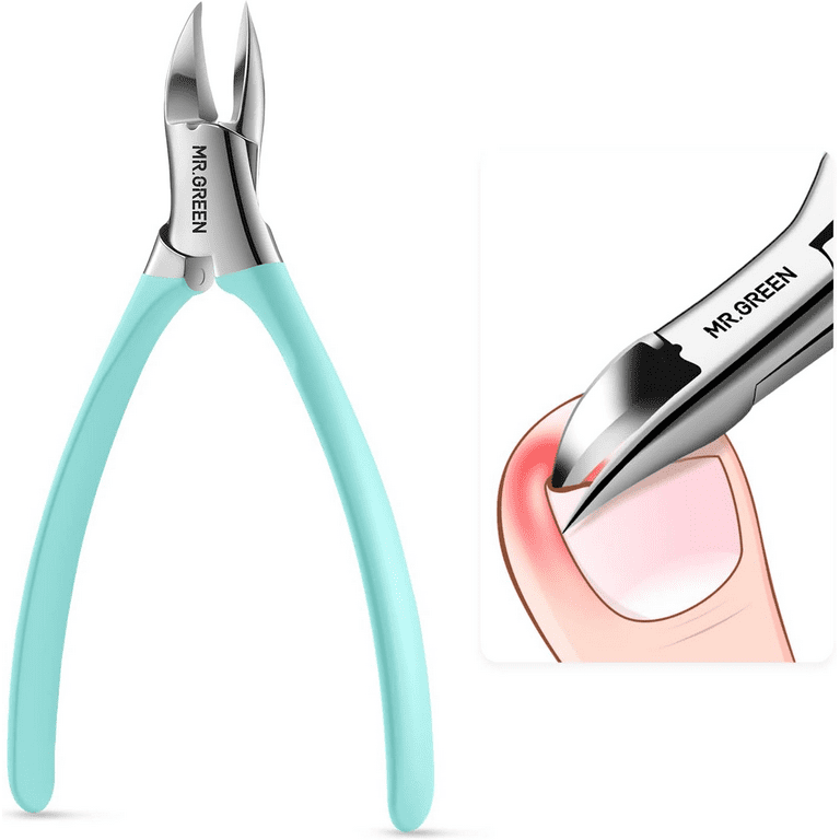 MR.GREEN Toenail Clippers Stainless Steel Ingrown Nail Cutter Thick and Hard Nails Pedicure Manicure Tools Green Walmart