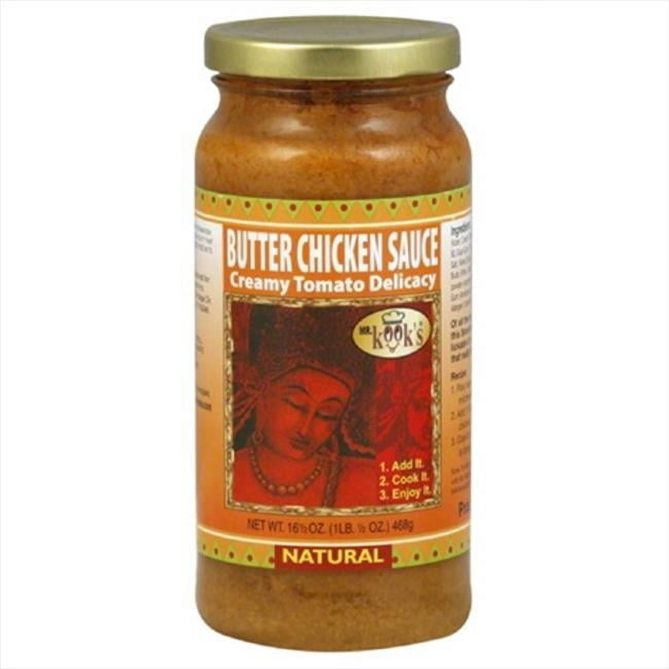Mr Kook - Plant Derived Butter Chicken Sauce - 16.5 OZ, Case of 6 ...