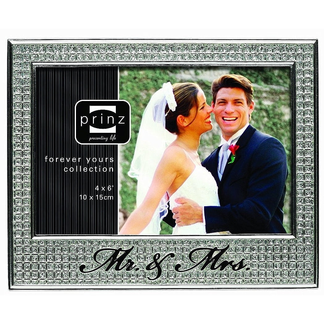 MR MRS crystal glitter inlay frame by Prinz - 4x6 - Walmart.com