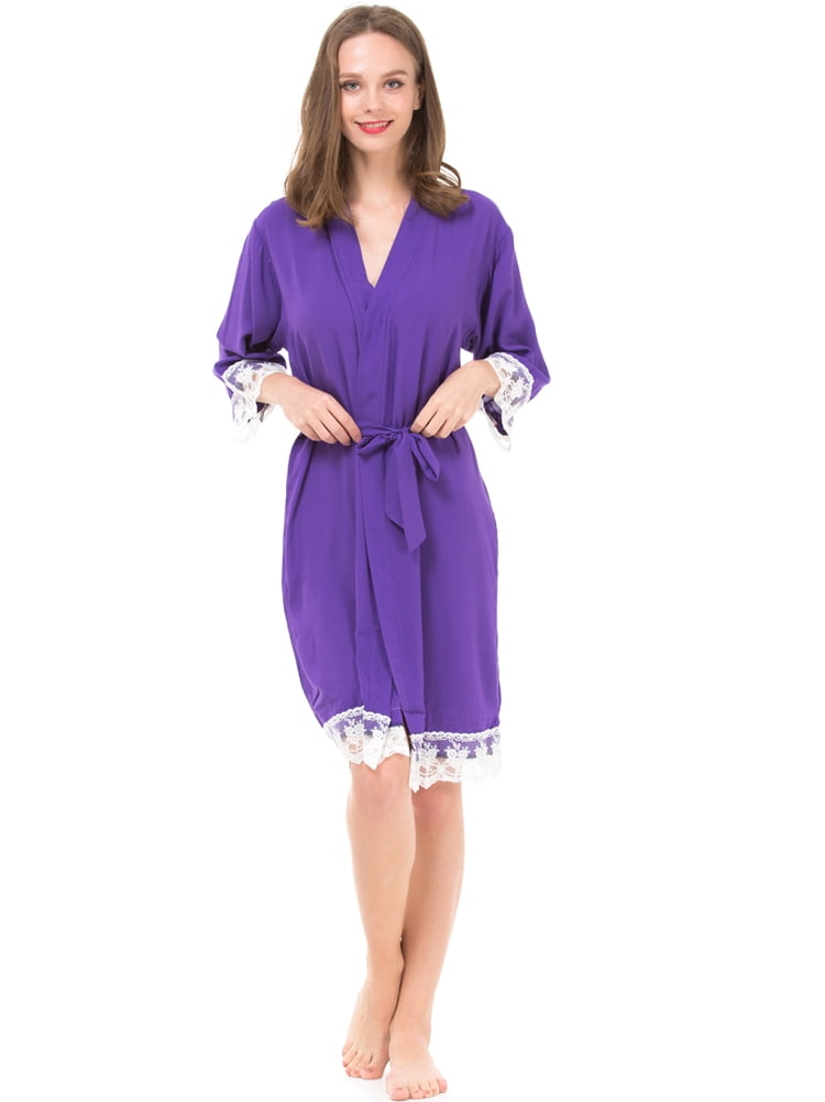 MR & Mrs Right Kimono Robes for Woman Cotton Bride and Bridesmaid Robes ...