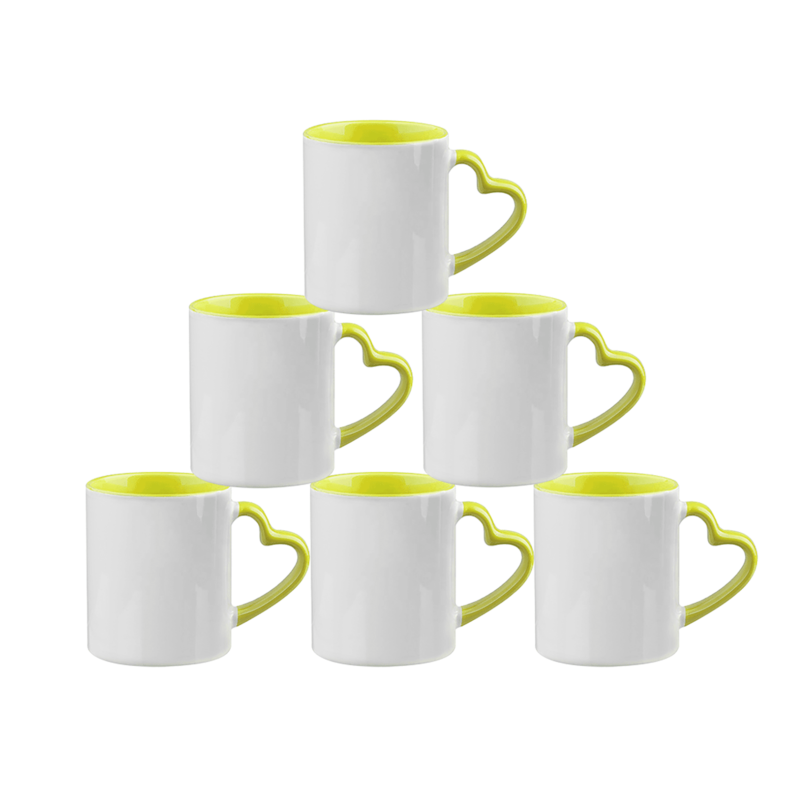 MR.R 11oz Set of 6 Sublimation Blank Coffee Mugs,Cup Blank White Mug ...