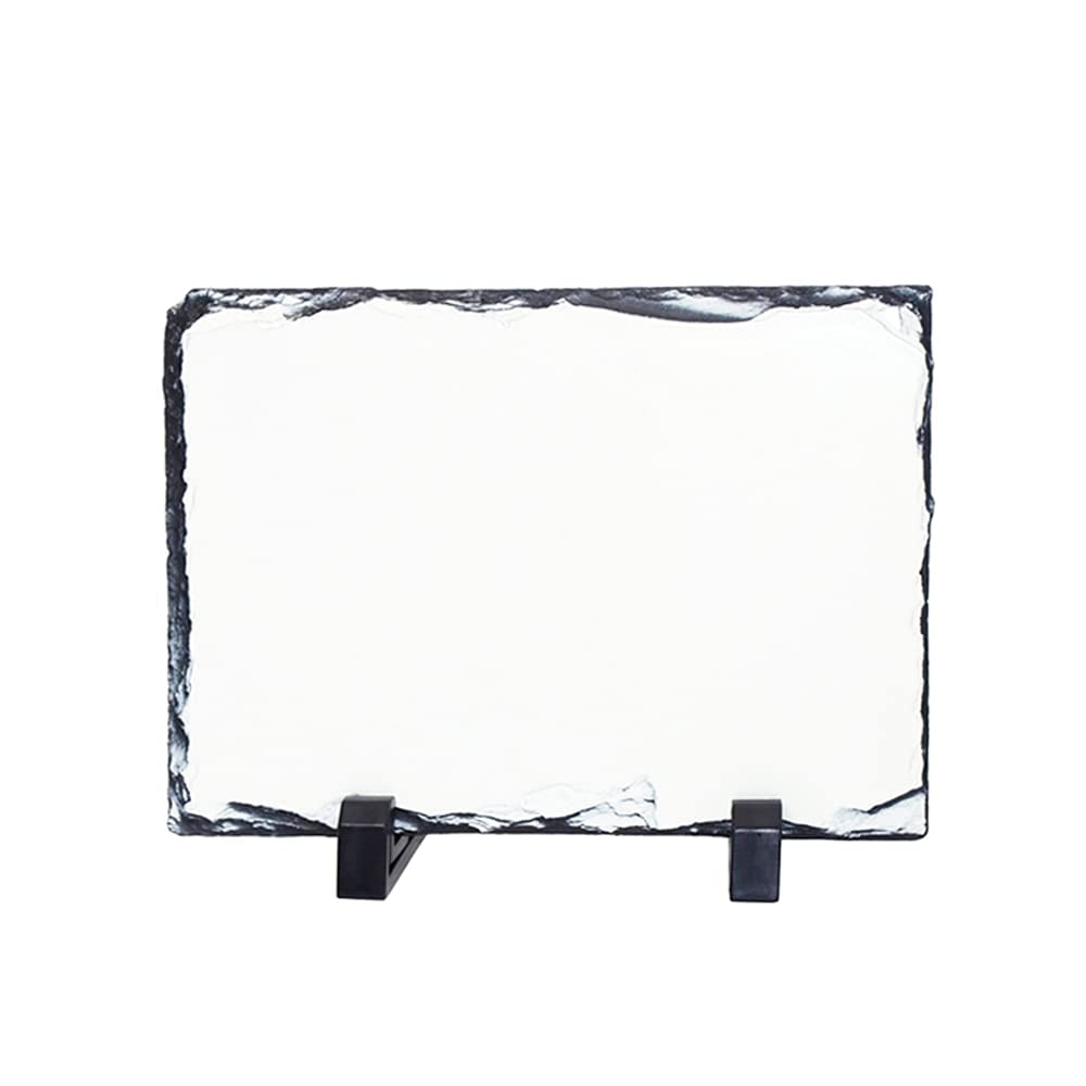 MR.R 4x6 inch Customizable Rock Slate Photo Frame, Perfect for Wedding ...
