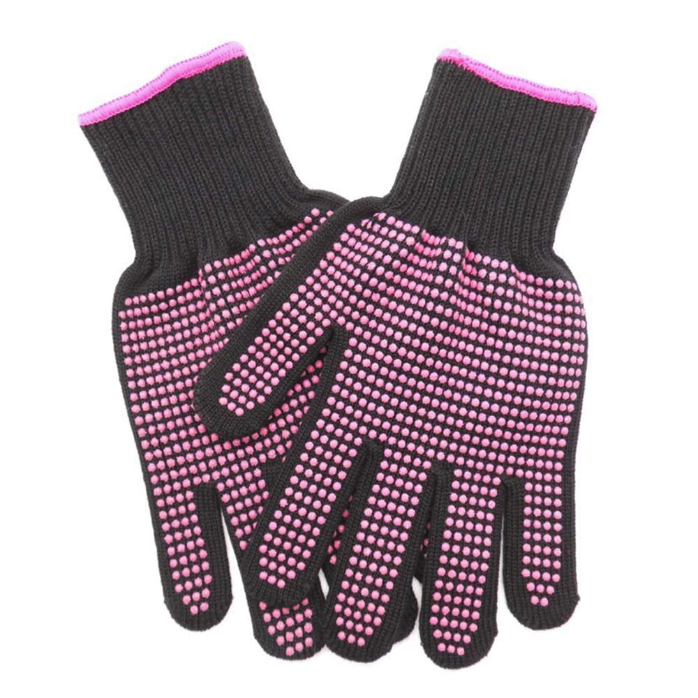 MR.R Protective Heat Resistant Gloves with Silicone Bumps for Curler ...