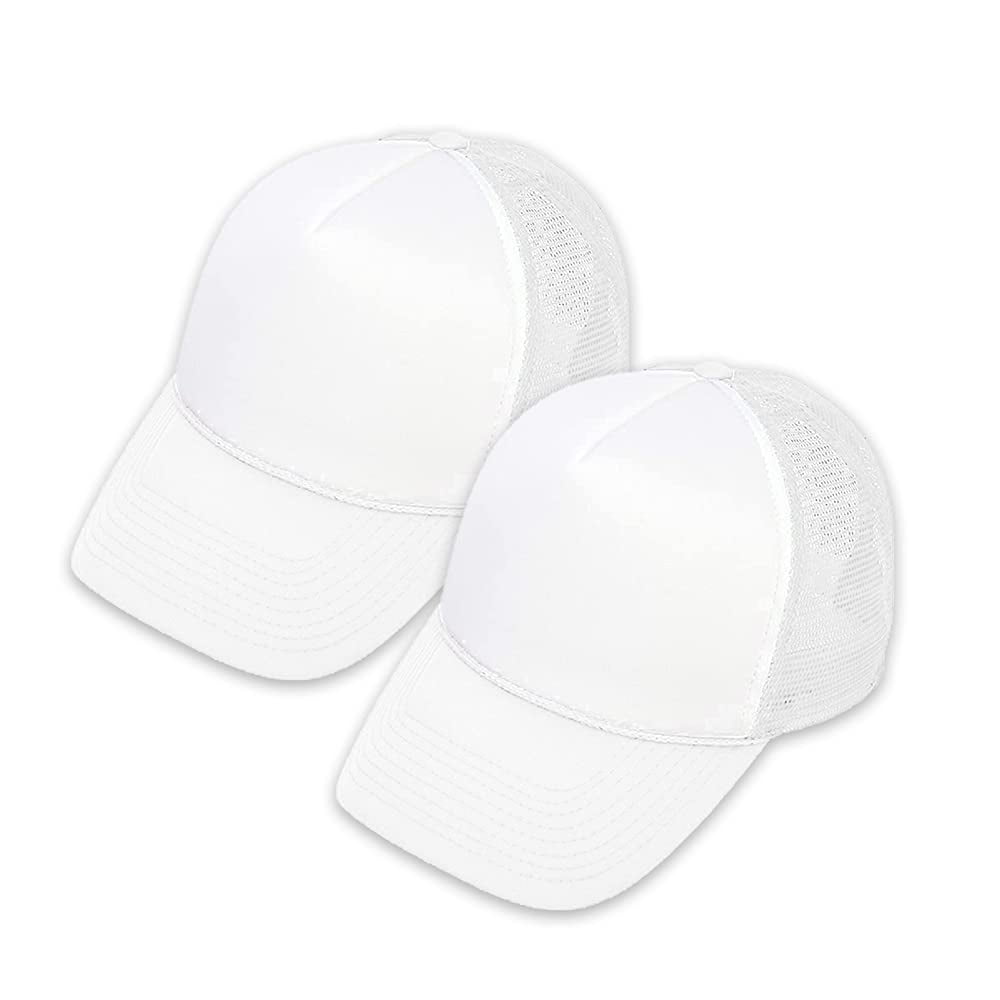 MR.R Sublimation Blanks Polyester Mesh Cap Mesh Hat Two Tone Trucker ...