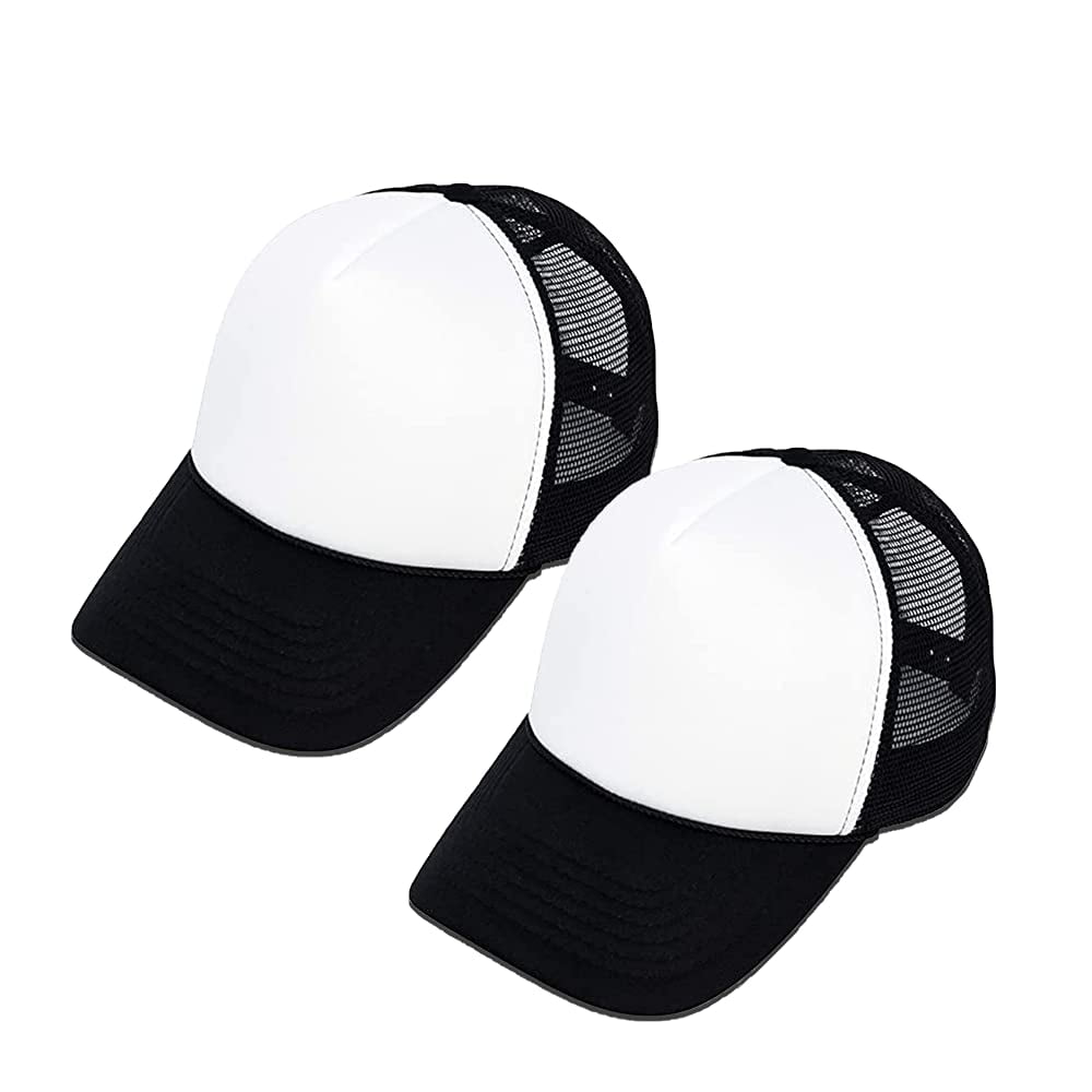 MR.R Sublimation Blanks Polyester Mesh Cap, Two Tone Trucker Cap with ...