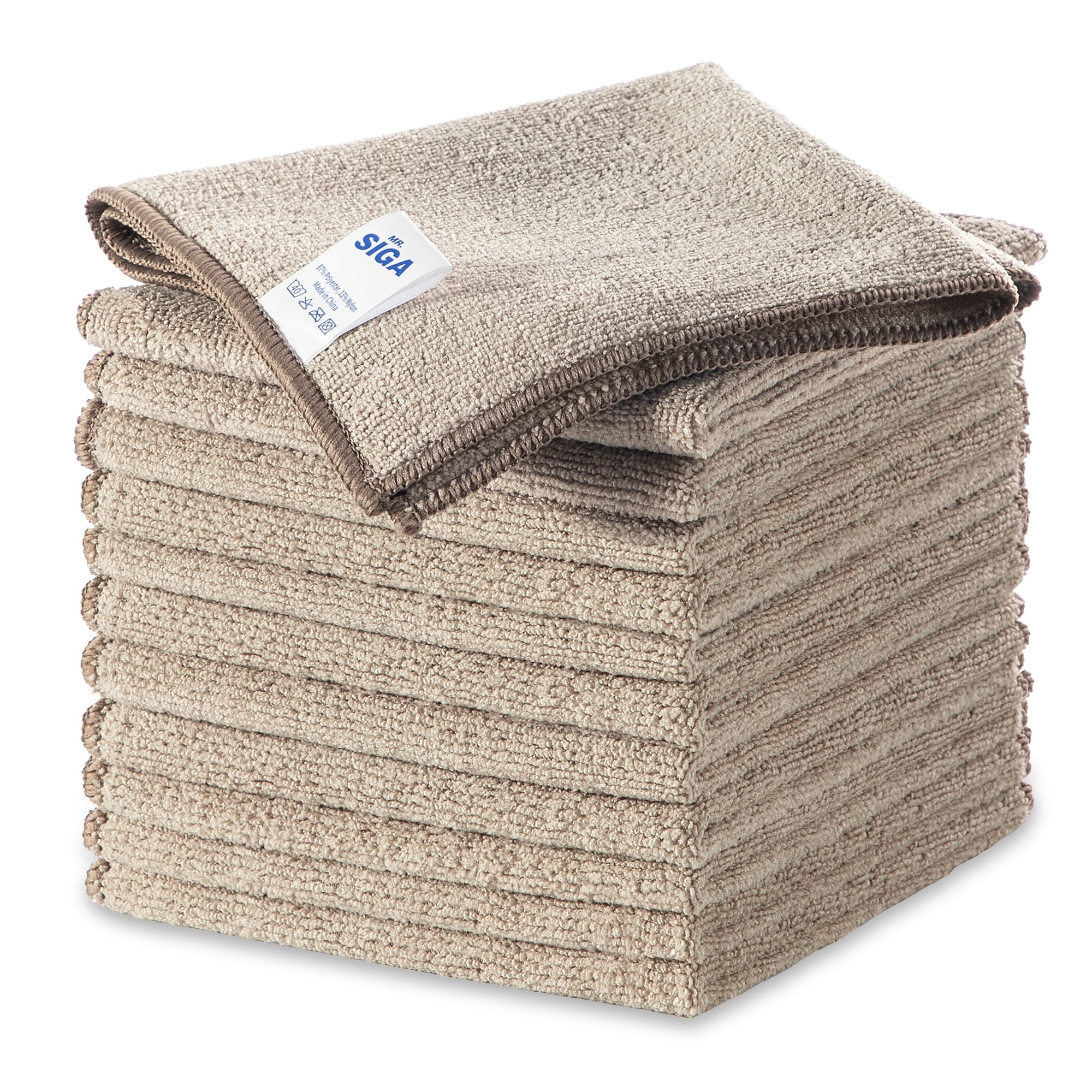 MR.Siga Microfiber Cleaning Cloths, All-Purpose Surface Microfiber ...