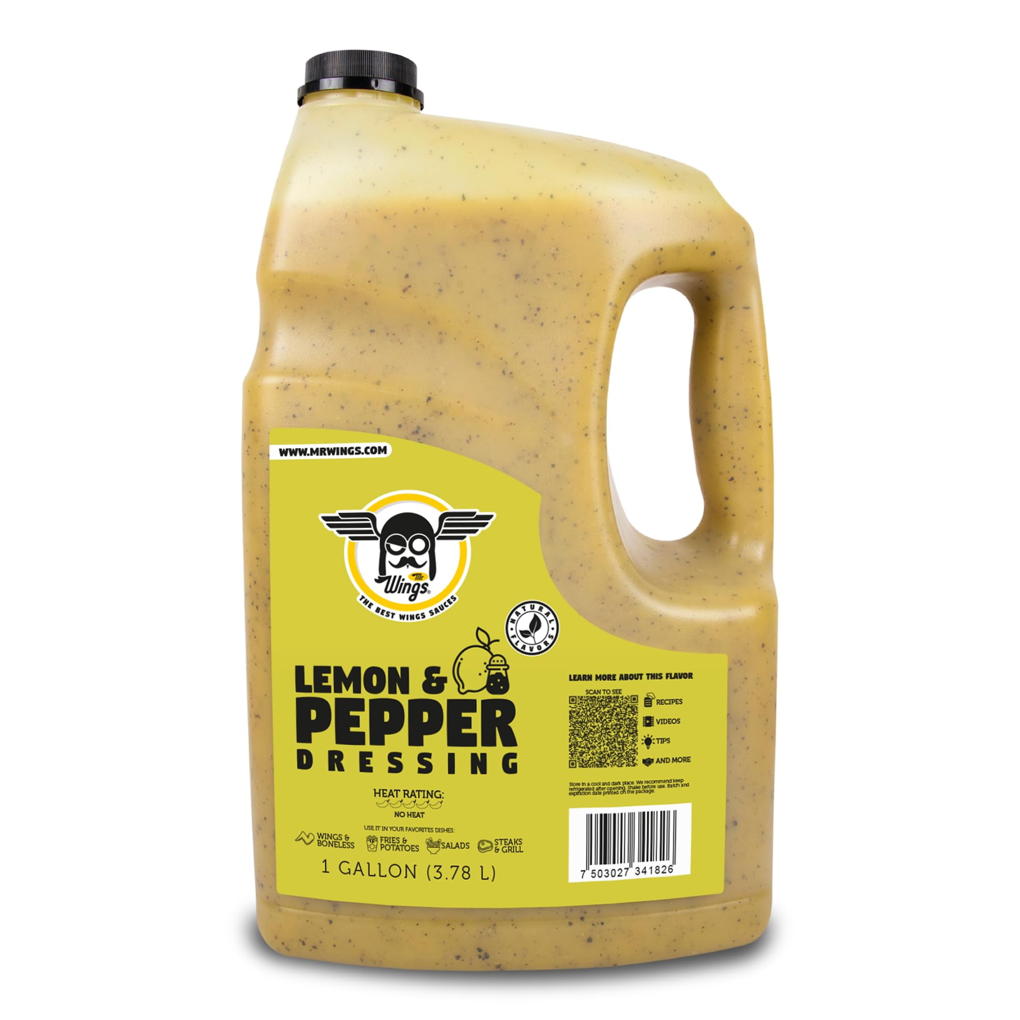 MR. WINGS - LEMON DPF11 & PEPPER DRESSING 1 Gallon (128 Fl Oz). The ...