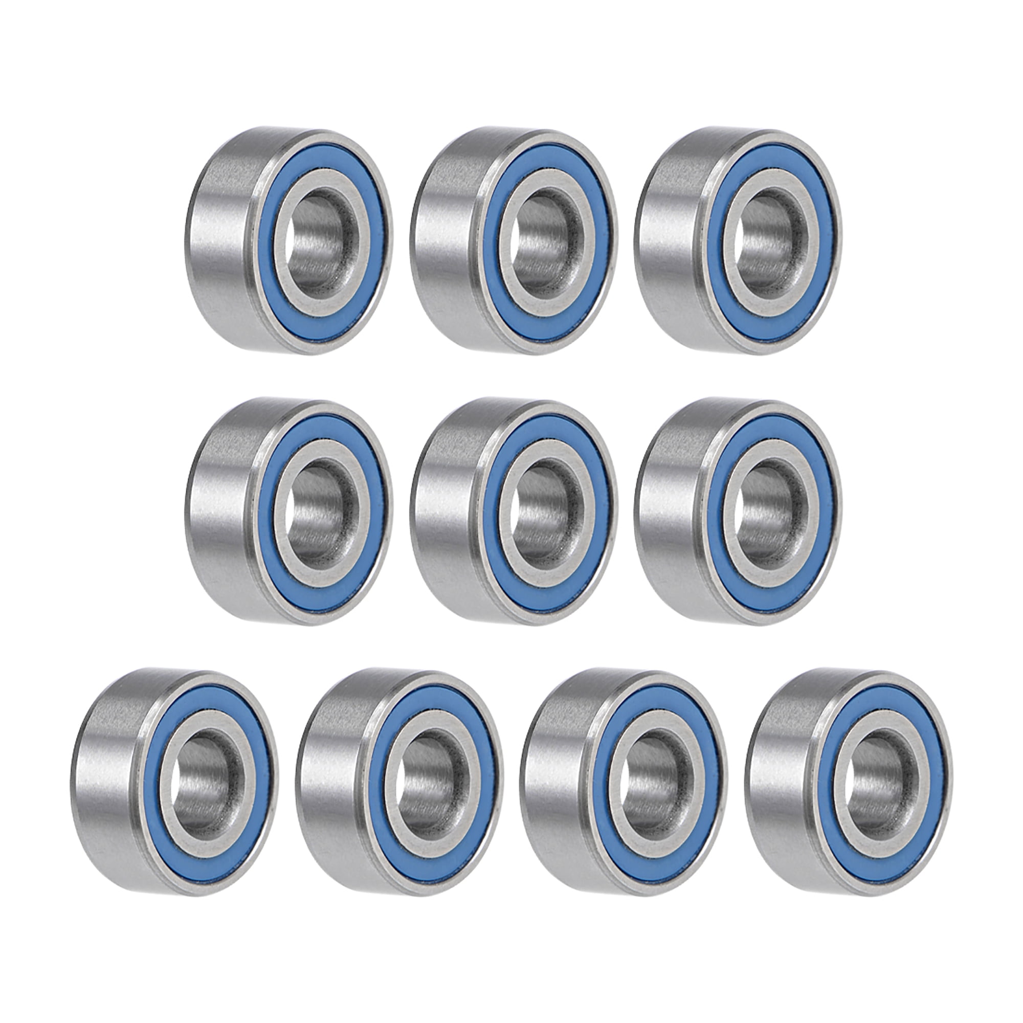MR104-2RS Ball Bearings Z2 4mmx10mmx4mm Double Sealed Chrome Steel Blue ...