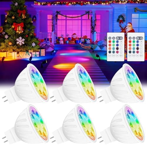 MR16 Color Changing LED Bulbs Christmas Landscape Lights, Exclusive ...