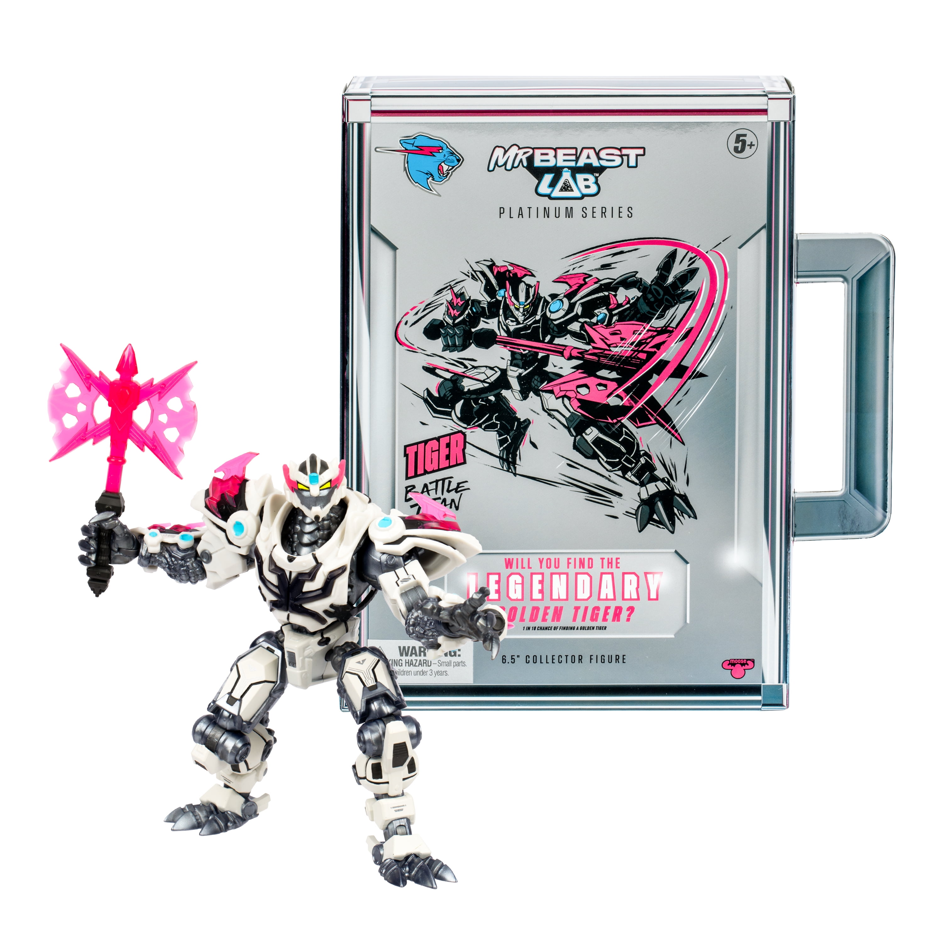 MrBeast Lab Platinum Series 6.5” Tiger Or Panther Collector Figure ...