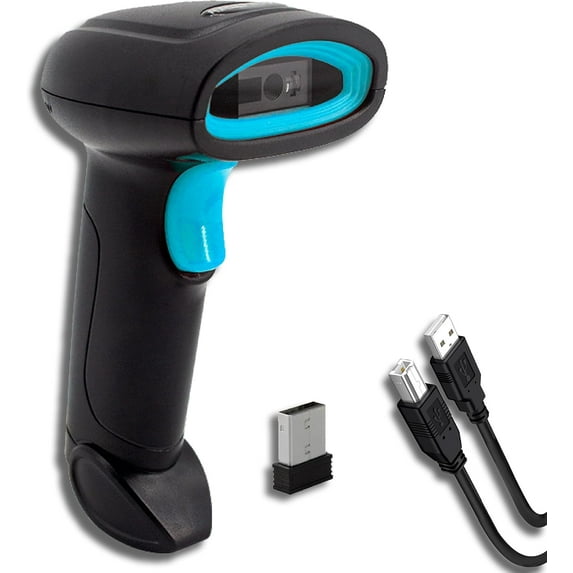 MRBOSS Wireless Barcode Scanner QR Code Reader Cordless handhold 3in1 2 ...