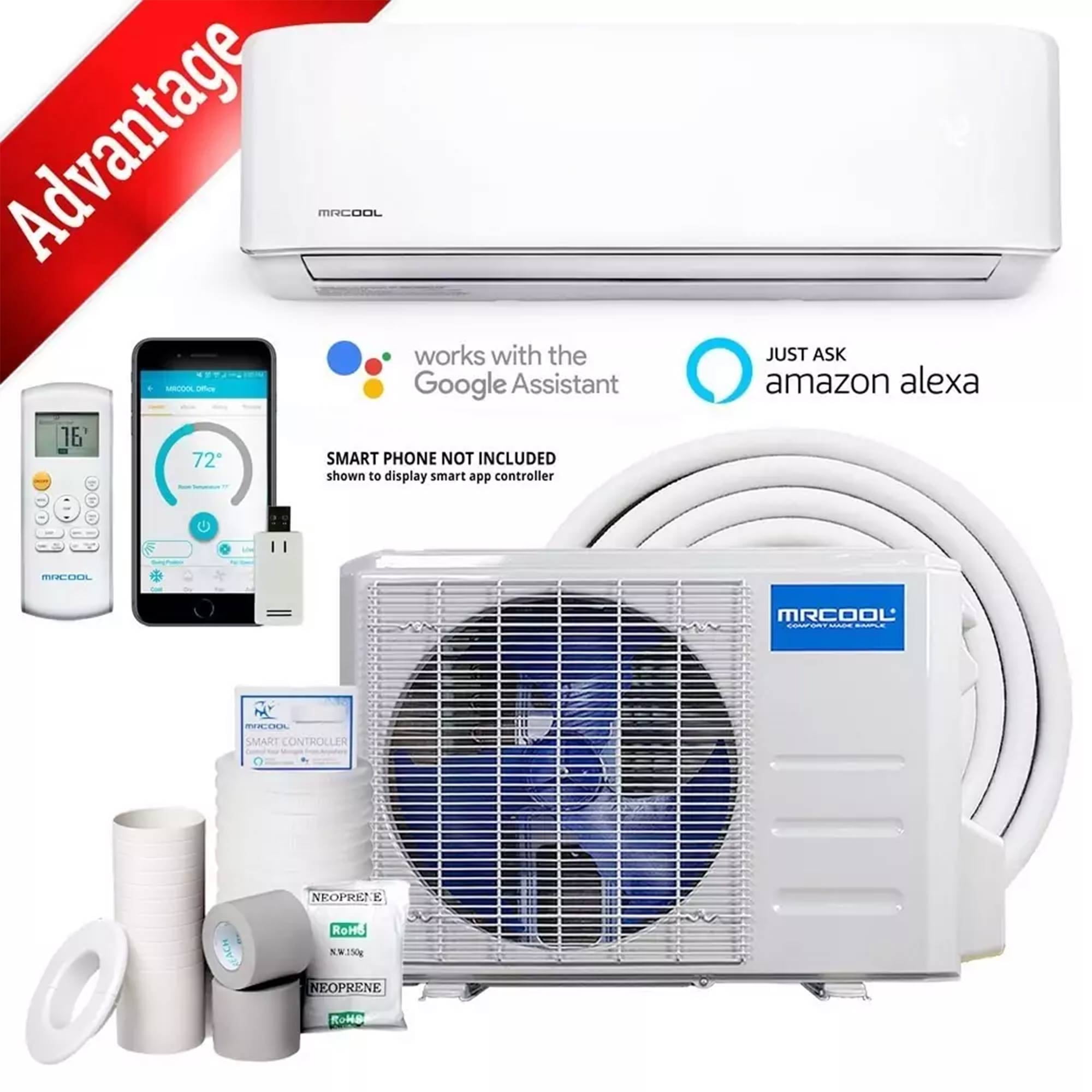 Mrcool 36000 Btu 18 Seer Mini Split Ac And Heater Wifi Covers 1500 Sq