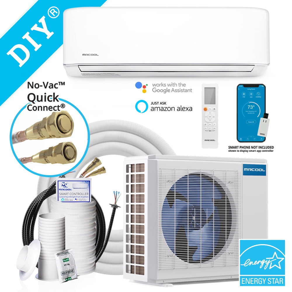 MRCOOL DIY 12000 BTU Mini Split AC & Heat Pump - Energy Star 115v ...