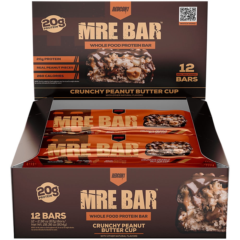 MRE Bar - Crunchy Peanut Butter Cup (12 Bars) - Walmart Business Supplies