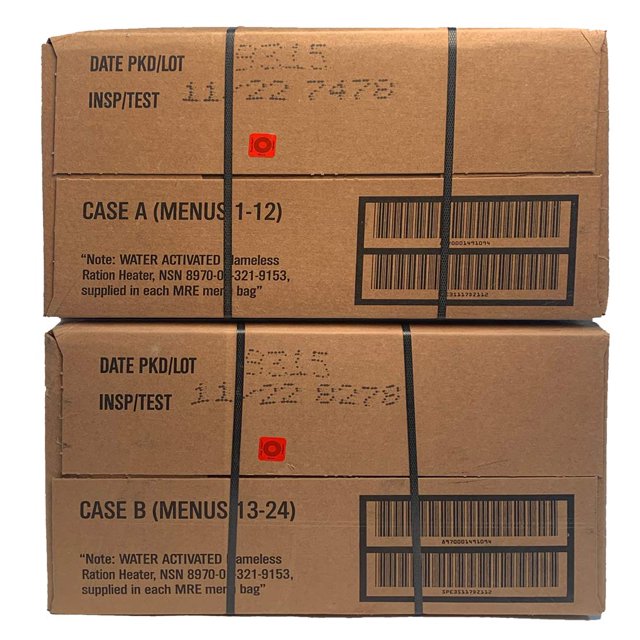 MRE (Meals-Ready-To-Eat) Case-Inspection 11/2022 or Better-ACM MRE Case ...