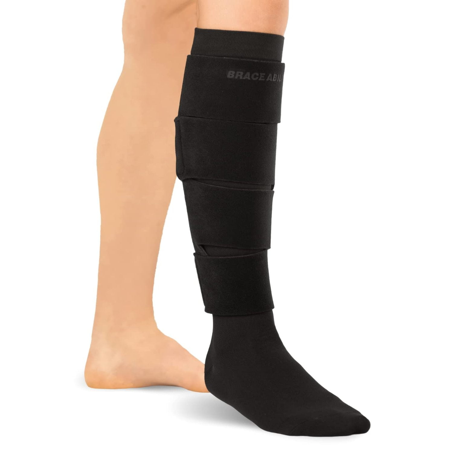 MRFF Lymphedema Leg Wrap - Swollen Calf Garment Brace for Lower ...