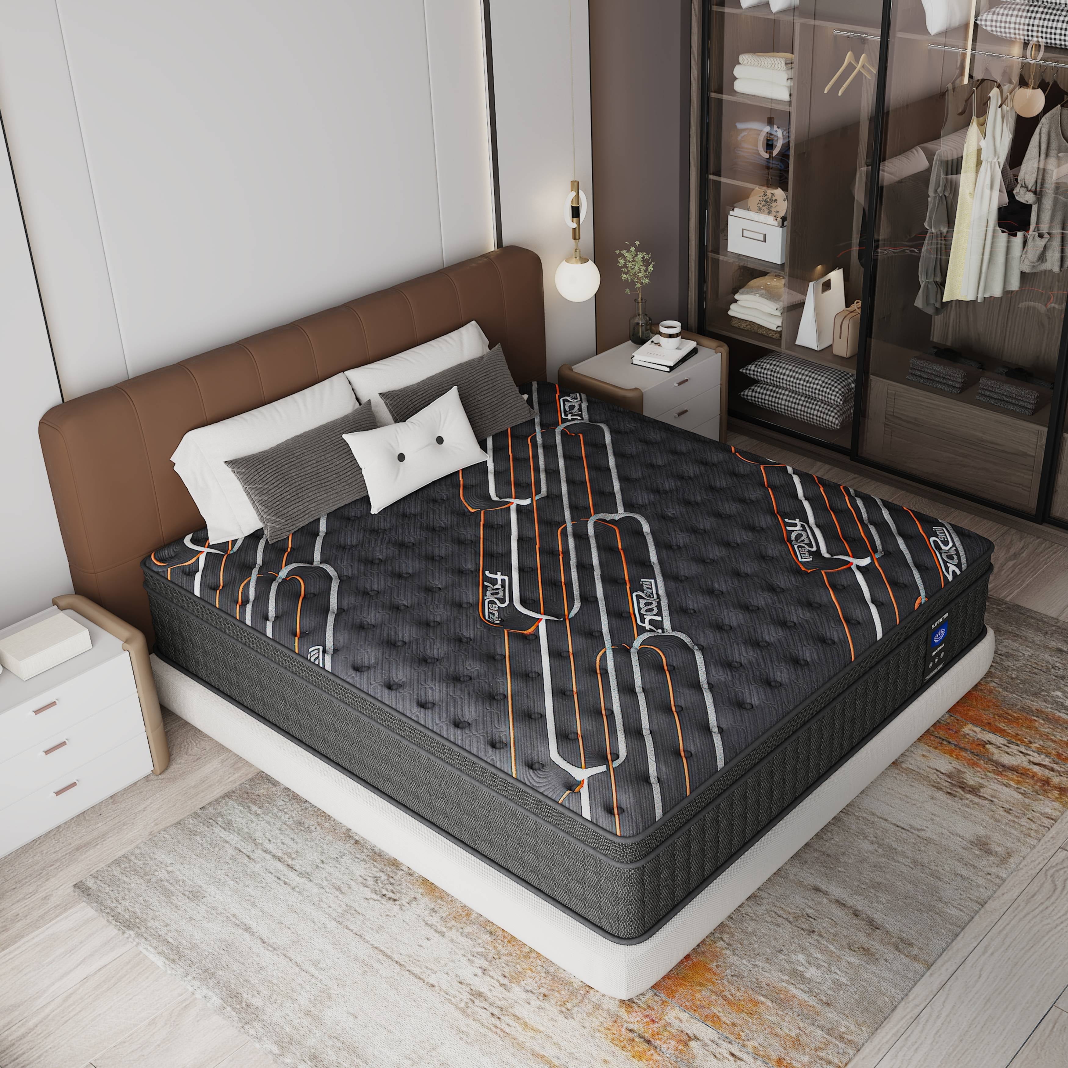 MRH Mattress 12 Inch Hybrid King Size Mattress in a Box Gel Memory Foam ...