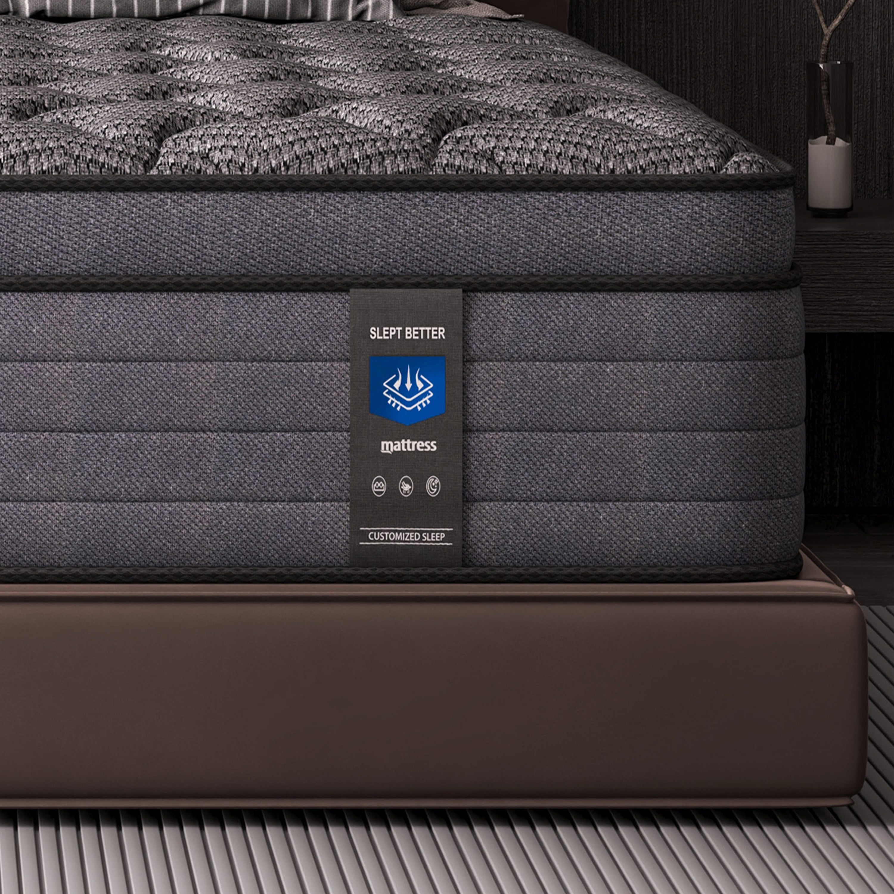 MRH Twin Mattress 12 Inch Medium Form Hybrid Mattress Gel Memory Foam ...