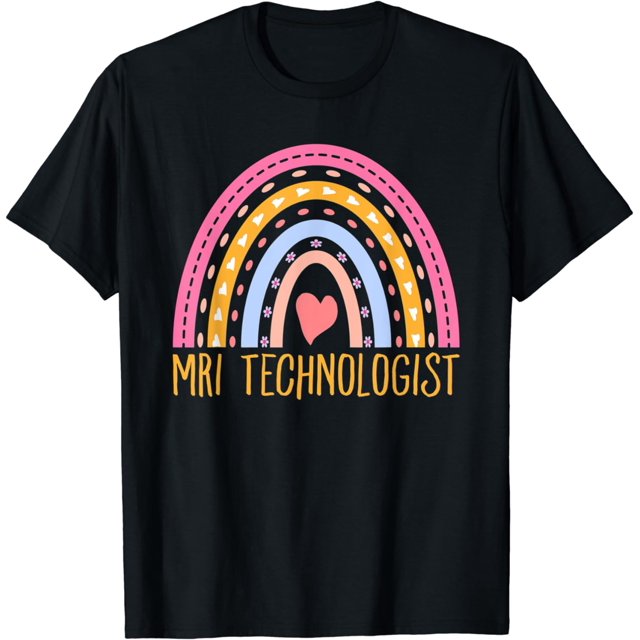 MRI Radiology Radiologic Rainbow Technologist MRI Tech T-Shirt ...