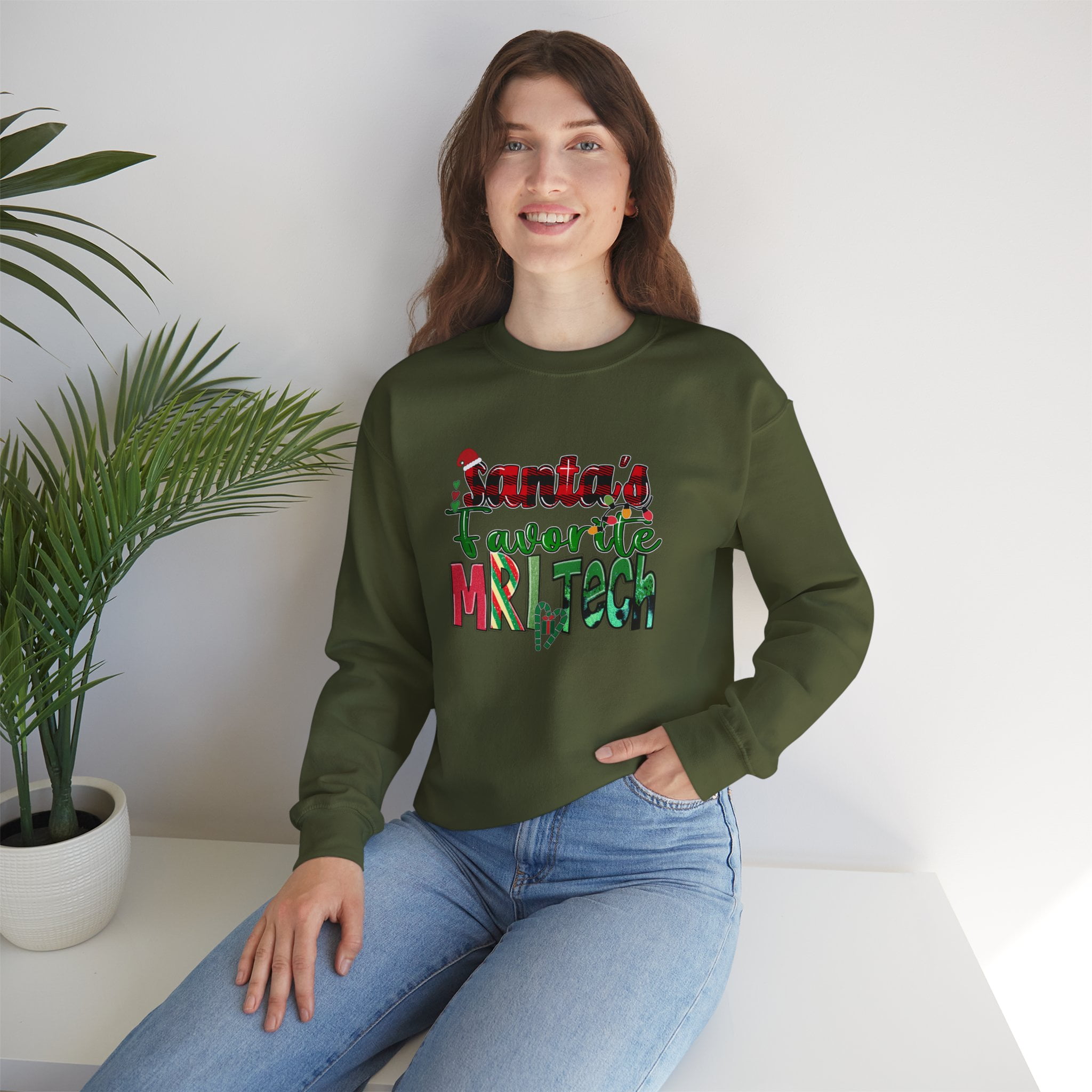 MRI Tech Sweatshirts, Santa Favorite MRI Tech Sweatshirts, MRI Tech ...