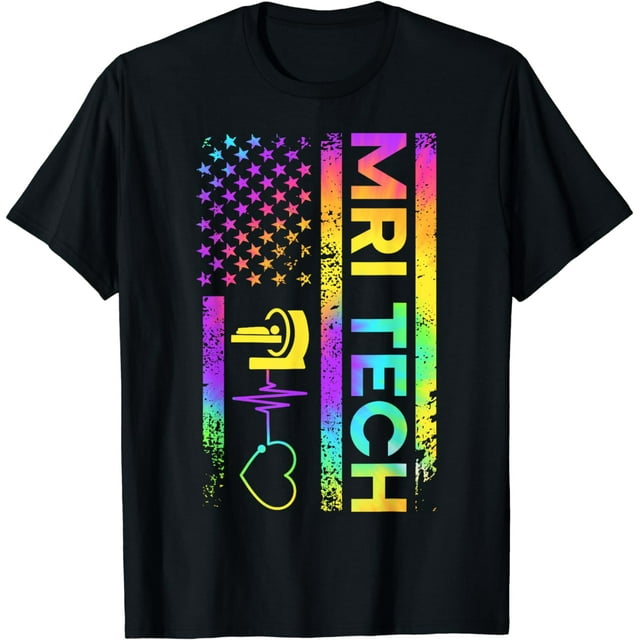 MRI Tech US Flag MRI Technologist MRI Tech T-Shirt - Walmart.com