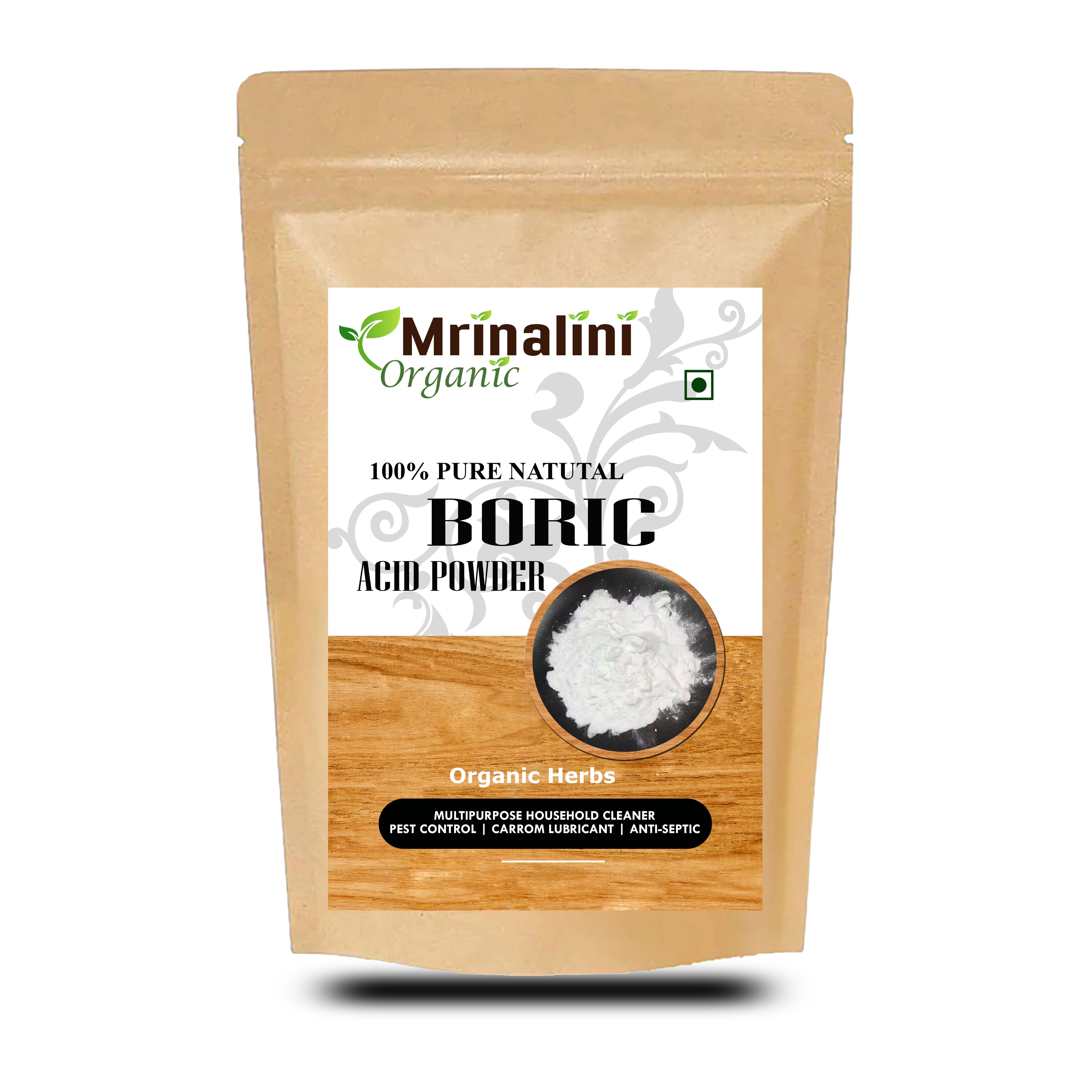 Mrinalini Organic Boric Acid Powder Multipurpose Kill Cockroach And Ants Rice Preservative