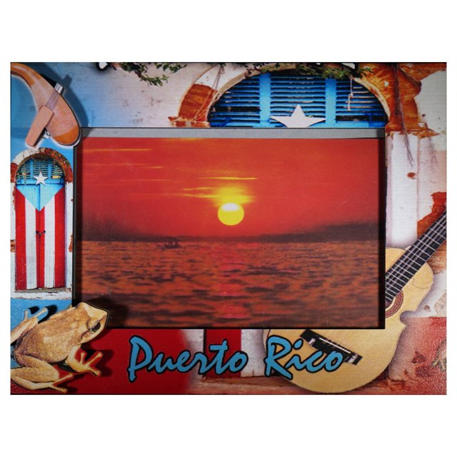 MRJ Souvenir 4" x 6" Puerto Rico Flag Door 3D Cardboard Tabletop ...