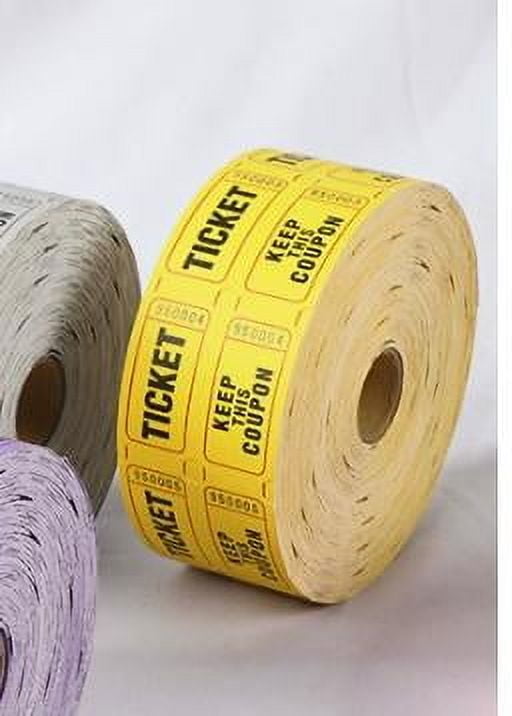 MRLESS 1 Roll Double Roll Raffle Tickets Yellow Raffle Tickets for ...